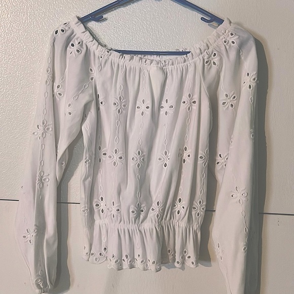 H&M | Tops | Off The Shoulder Long Sleeve Top | Poshmark